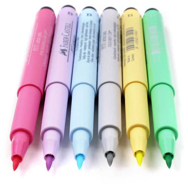 Faber Castell Pitt Çizim Seti Pastel Tonlar 6 Renk | istekle.com ...