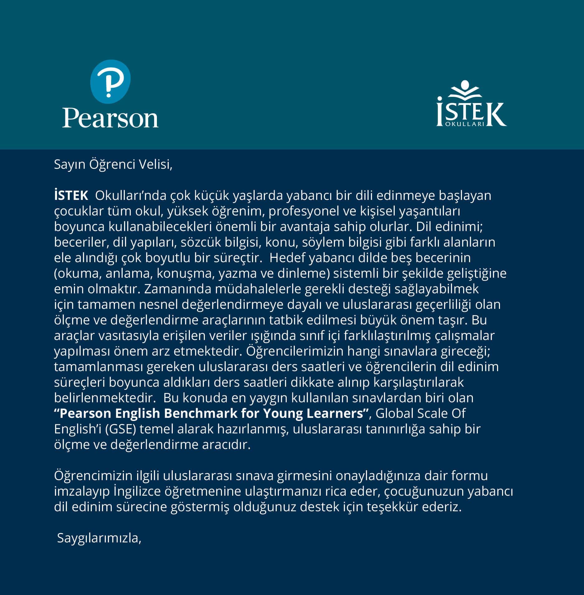 Pearson English Benchmark Young Learners Grade 1-2 Sınav Kodu | istekle ...